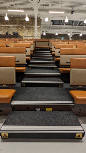 Seat Sizes & Standing Shows | Woolwich Works